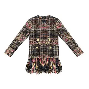 GEEGEE COLLECTION Matisse Fringe Blazer - Black