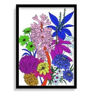 ABSURDE Flowers Print - Black