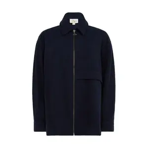 HAY LIFE Zip Through Jacket Navy - Blue