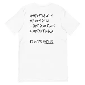 ANCHOR & CREW Think Ocean Turtle Aspirations Cotton Embroidered T-shirt - White