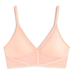 ZELF INTIMATES Aura Triangle Peach Bralette - Orange
