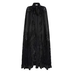LISA THE LABEL Long Magnolia Lace Cape