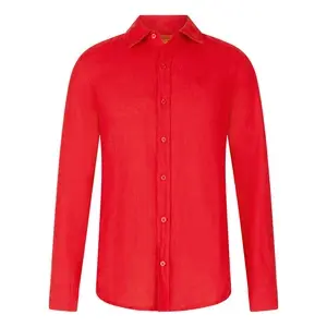 MAISON TANGERINE Watermelon Linen Shirt For - Red