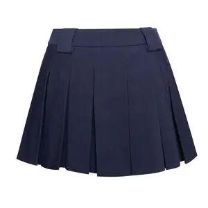 MISS CIRCLE NEW YORK Nasya Navy Pleated Mini Skort