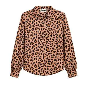 AVANI APPAREL Neutrals Kauri Shirt Leopard - Blue/brown/green