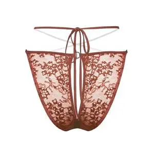 MONIQUE MORIN LINGERIE Rush Bikini Ouvert Sugar - Brown
