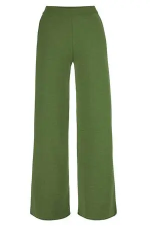 SALANIDA Bene Merino Wide Pants Olive - Green