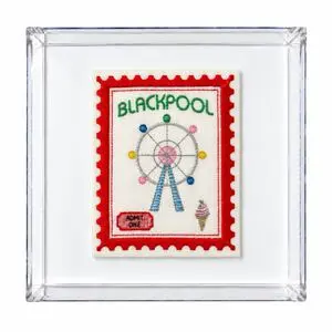 LILLY LOVES Blackpool Stamp Embroidery Artwork