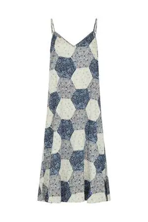 LILY AND LIONEL Rosie Nightdress With Pouch Aster Patchwork