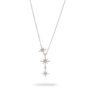 EBRU JEWELRY Celestial Cascade Necklace - Silver