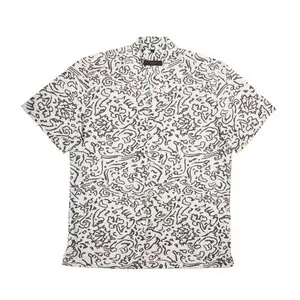 EIGHT X Soft Brush Short Sleeve Button Up Shirt