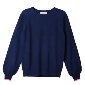 COVE Matilde Textured Jumper - Blue