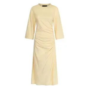 RAVE ON TREND Ruched Cotton Blend T-shirt Dress