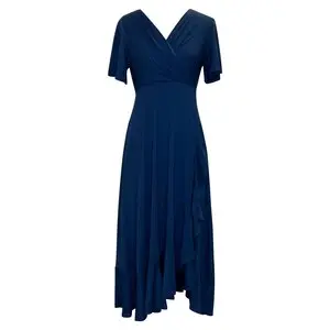 ALIE STREET LONDON Aline Waterfall Midi Dress - Blue
