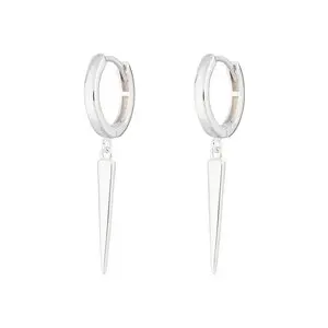 SCREAM PRETTY Spike Hoop Earrings - Silver