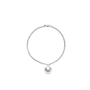ORA PEARLS White / Silver Alba White Pearl Bracelet Silver - White/silver
