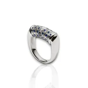 DANEILA LÉON Sterling Blue Sapphire Ring - Silver