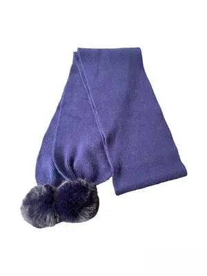 LULA-RU Cashmere Scarf Navy - Blue