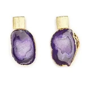 MAGPIE ROSE Rocks In The Sky Earrings Purple