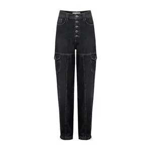 PCFG Your Itch Zipped Denim Pant Asphalt - Black