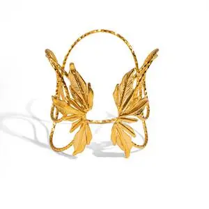 EBRU JEWELRY Floral Spirit Arm & Cuff Bracelet - Gold