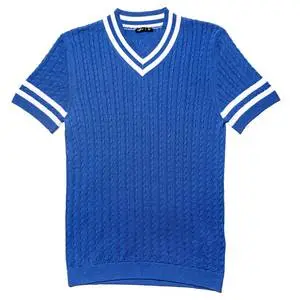 EIGHT X Cable Knit Shirt Royal - Blue