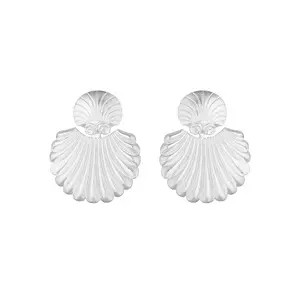 COCO & KINNEY Pia Detachable Shell Earrings - Silver
