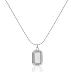 A WEATHERED PENNY Silver / White Silver Lyra Pearl Necklace - Silver/white