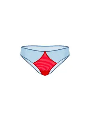 ZHILYOVA Blue / Red Asteria Ash Blue Brief - Blue/red