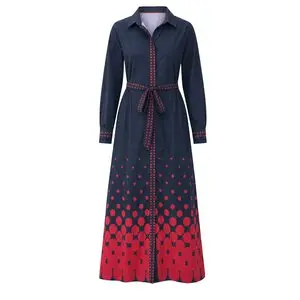 Adrift Clothing Gracie Collared Maxi Dress