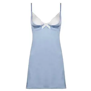 EMMA HARRIS Signature Sky Slip - Blue