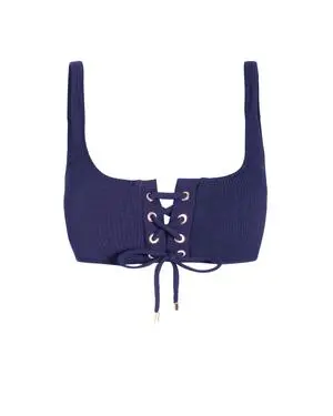 CHANGE OF SCENERY Samara Top In Navy Texture - Blue