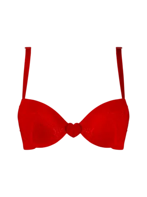 BONBON LINGERIE Griselda Push-up Bra - Red