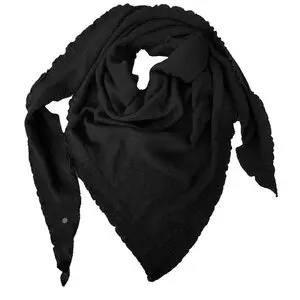 TIRILLM Palma Triangle Cashmere Scarf - Black