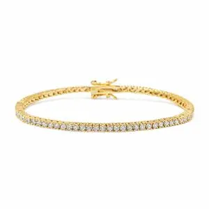 NIALAYA JEWELRY Mini Tennis Bracelet - Gold