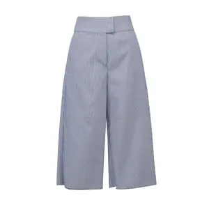SMART AND JOY Wide Capri Pants - Blue