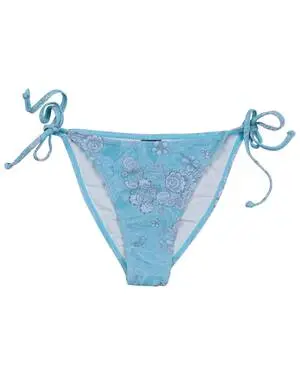 LORDS OF HARLECH Bonita Paisley Explosion Teal Bikini Bottom - Blue