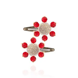 SAULE LABEL Jolie Barretes In Amaranth - Red