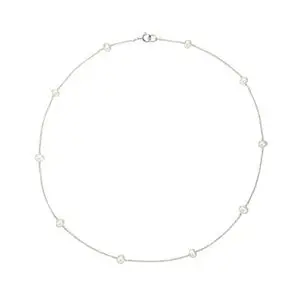 LILY & ROO Ten Pearl Choker - Silver