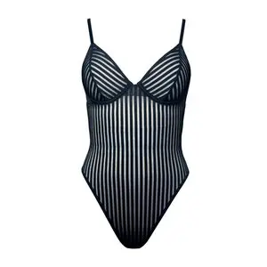 MONIQUE MORIN LINGERIE Vertigo Wired Bodysuit - Black
