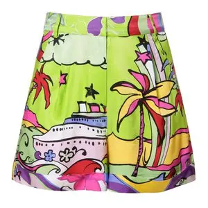 AGGI BY HALEWSKI Jerry Current Mood Bermuda Shorts - Yellow
