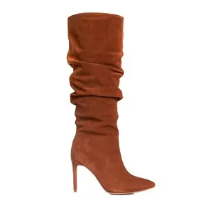 GINISSIMA Caramel Suede Eva Boots - Brown