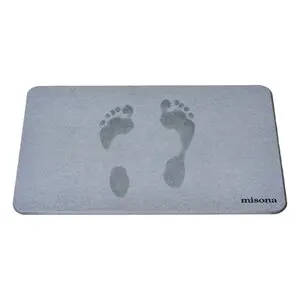 Misona Diatomite Stone Bath Mat - Grey