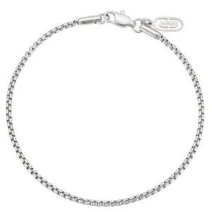 KENNETT WATCHES & ACCESSORIES Kennett Round Box Chain Bracelet - Silver