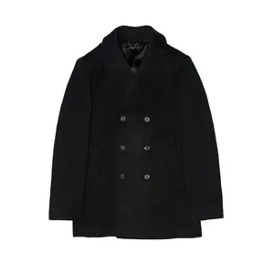 HEGARTY Wool And Cashmere Pea Coat - Black