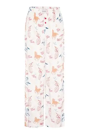 WILD LOVERS LONDON Roselie Pjyama Trousers - White