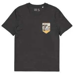 ANCHOR & CREW Heather Think Ocean Elephant Love The Planet Organic Cotton T-shirt - Black