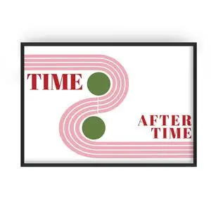 FANCLUB Time After Time Retro Music Giclée Art Print A2 - Green