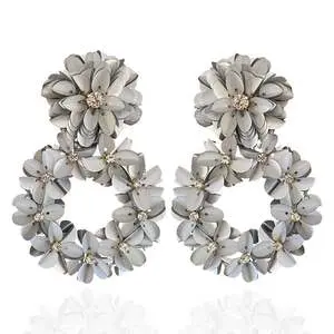 PINAR OZEVLAT Matt Yasmine Hoops - Silver