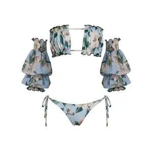 NUR KARAATA Misty Mirage Bikini - Blue
